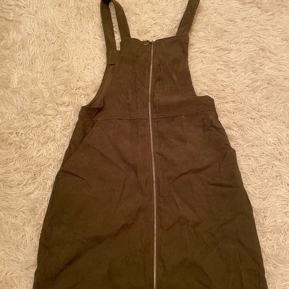 Dresses | Green Zip Down Dress | Poshmark